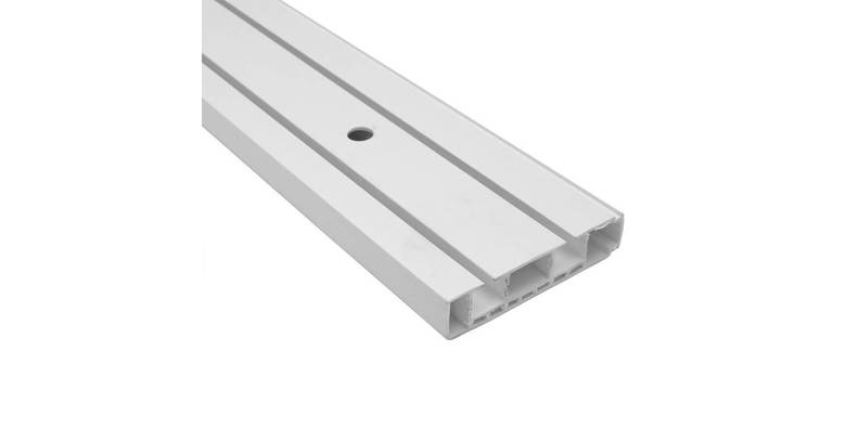 Two-channel plastic cornice, cornice rail 150 cm ⋆ MASTERHAUS