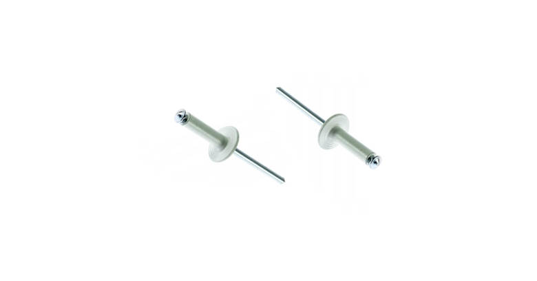 Pop rivet 4.0x12mm white Al standard 45pcs/blister 104-EB1010BL4012 ...