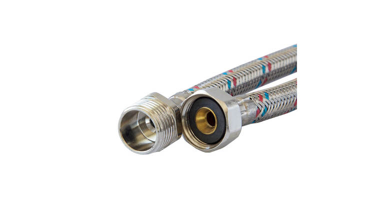 Flexible connection for clean water 80 cm M1 / 2" x G1 / 2" ⋆ MASTERHAUS