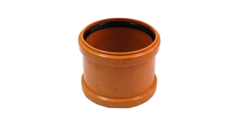 PVC socket Solid Pipe ф110mm, orange ⋆ MASTERHAUS