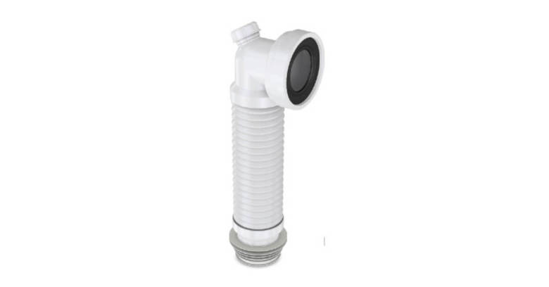 WC sleeve Ø110/460mm elbow 90° Ø40mm connector 142081 AQUAFEAST ⋆ ...