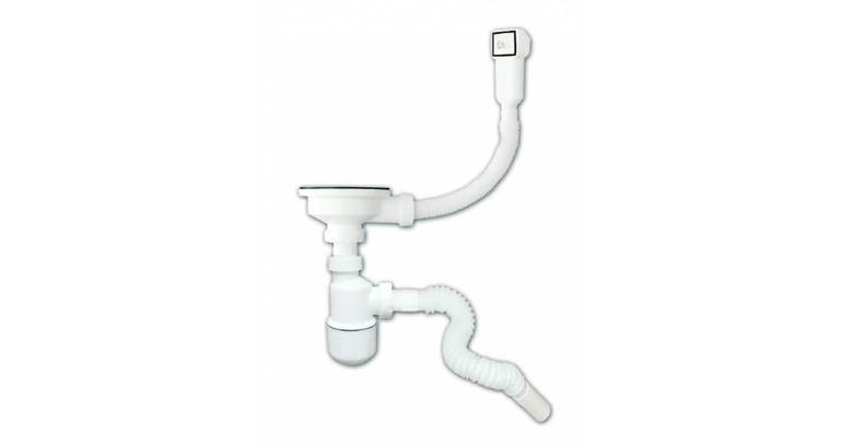 Alpaca sink siphon with overflow upper and lower part with propeller ...