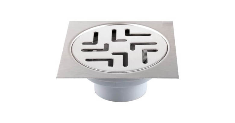 Siphon straight f50 low square 10cm x 10cm 1.2mm stainless steel Retro ...