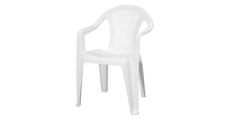 Plastic chair FAVO white ⋆ MASTERHAUS