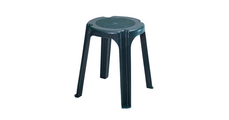 Plastic stool GARDEN green ⋆ MASTERHAUS