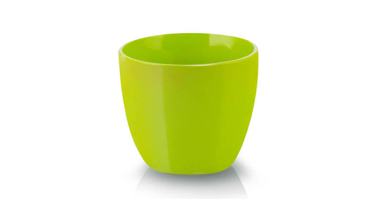 Ceramic pot 7x6cm green with dots Basic Cactus POLNIX ⋆ MASTERHAUS