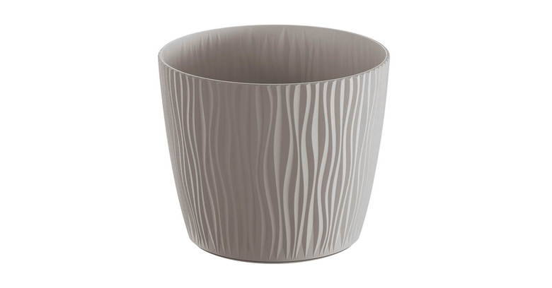 Plastic pot for pots Sandy - 1 liter, mocha ⋆ MASTERHAUS