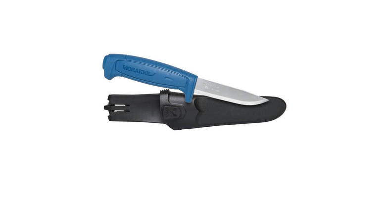 Knife with PVC sheath 206mm Sandvic steel blue MORA BASIC 546 MORA ⋆ ...