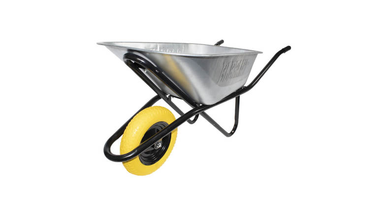 Construction trolley 100l galvanized trough WB6419-PU ELEFANT ⋆ MASTERHAUS