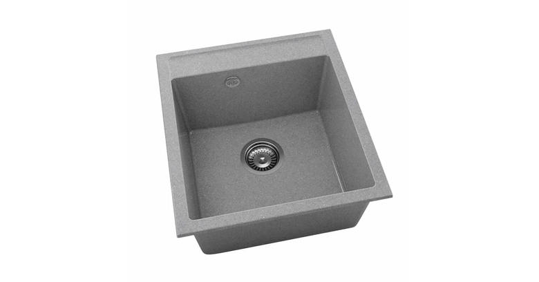 Kitchen sink 51 x 46 cm, granite, Platinum ⋆ MASTERHAUS