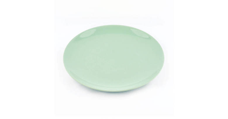Shallow plate for main course ф27cm, green ⋆ MASTERHAUS