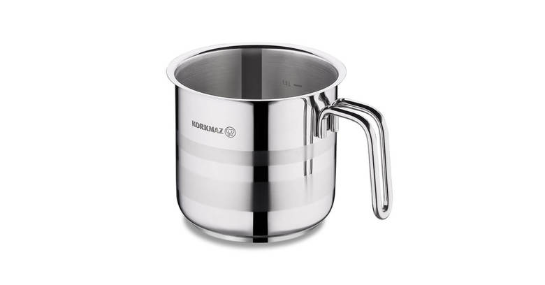 Канче за мляко 14см неръждаема стомана Astra2 A2045 KORKMAZ ⋆ MASTERHAUS
