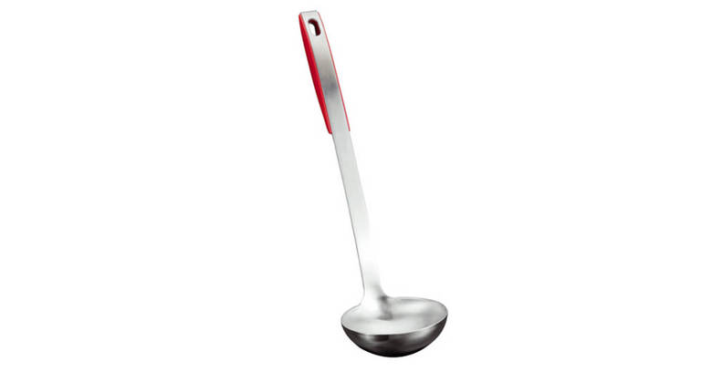 Metal soup ladle 32 cm, handle with plastic insert Design Plus ⋆ MASTERHAUS