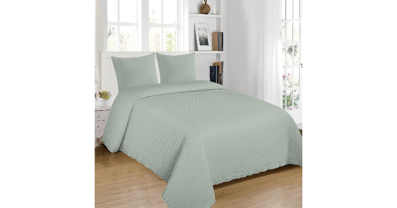 Шалте покривало за спалня Дарита 220х240см зелено МОНИ ТЕКС ⋆ MASTERHAUS