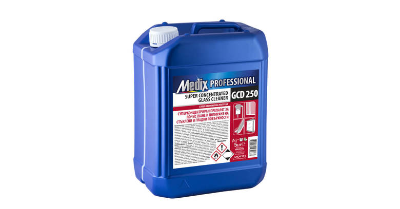 Professional glass cleaner 5l super concentrate MEDIX ⋆ MASTERHAUS