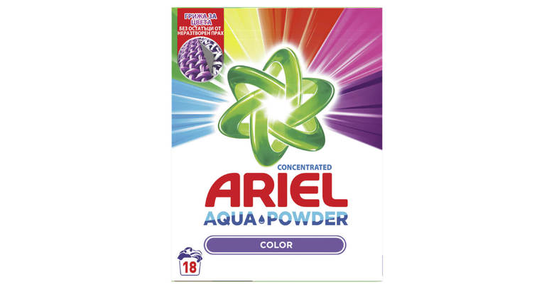 Прах за пране 18 пранета 1.17кг Ариел за цветни тъкани ⋆ MASTERHAUS