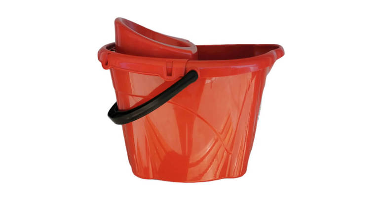 Bucket with strainer 14l oval eco I102680 ⋆ MASTERHAUS