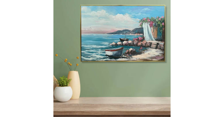 Framed painting 60x90cm oil Sea Idyll 330976 ⋆ MASTERHAUS