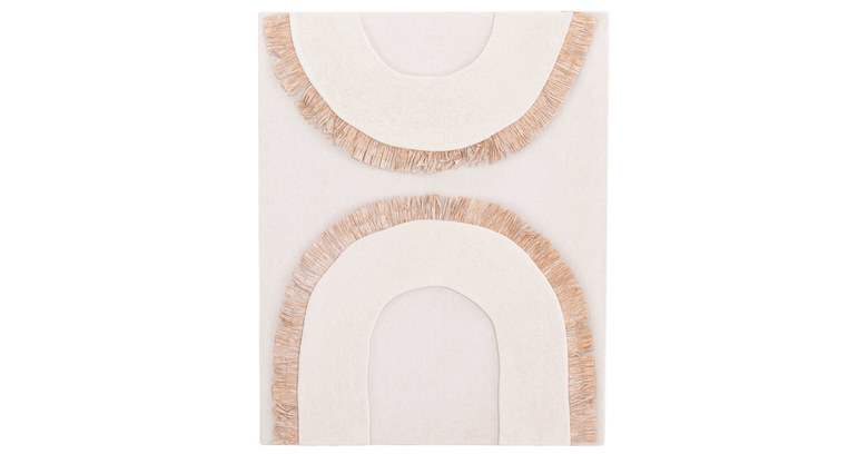 Wall decoration panel Santorini series MDF with beige decor ΗΜ4535/48x4 ...