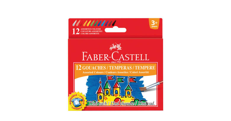 Tempera paints - 12 colors ⋆ MASTERHAUS