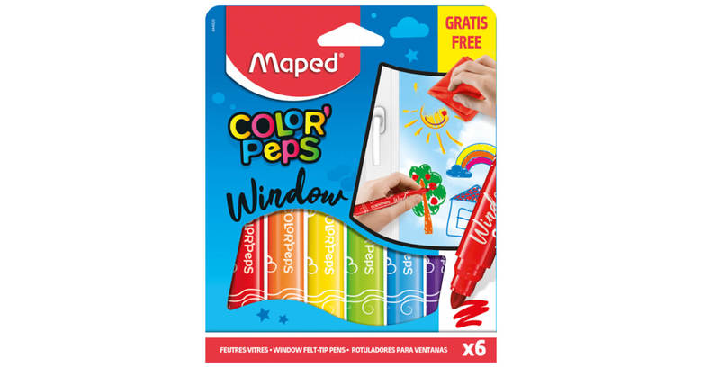 Glass markers - 6 colors, with towel ⋆ MASTERHAUS