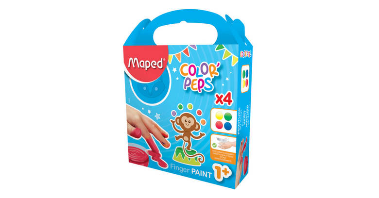 Finger painting game 4 colors x 80ml Early age C3 9812510 B-MAX ⋆ ...