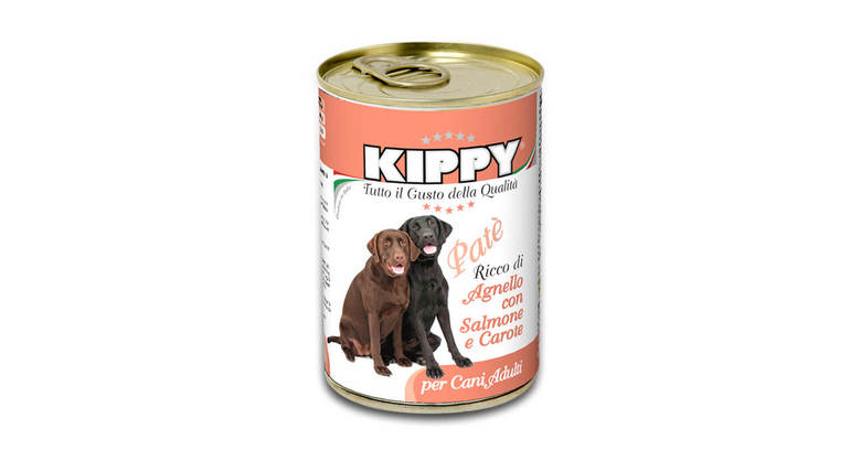 Dog food KIPPY 400g lamb, salmon and carrots, canned food ⋆ MASTERHAUS