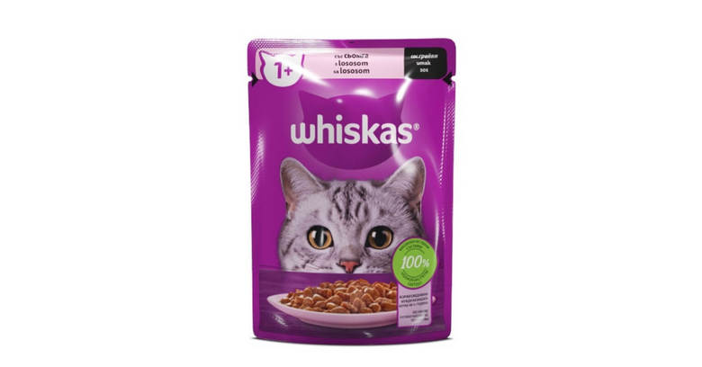 Food Whiskas Pouch 85g salmon in gravy sauce 10493 WHISKAS ⋆ MASTERHAUS