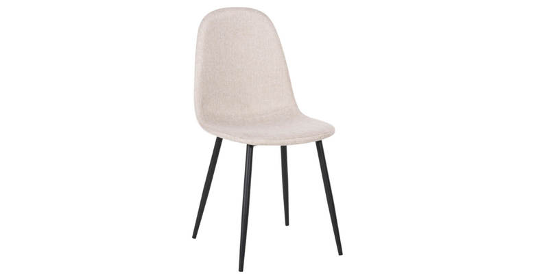 Chair Leonardo 43.5x59x84cm beige textile/metal ⋆ MASTERHAUS