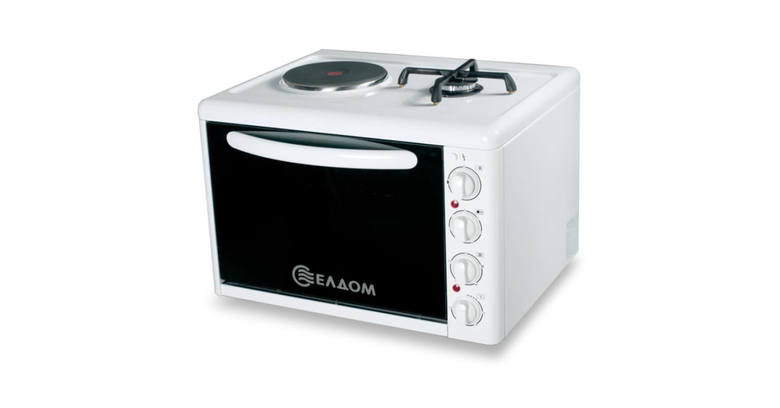Combined cooker 38l electric and gas 3100W white 213VFE ELDOM ⋆ MASTERHAUS