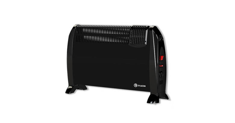 Floor convector with fan CFV2000-BL, 2000W, 3 stages, black ⋆ MASTERHAUS