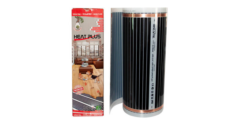 Infrared foil set, 550W, 2.5m2, 5m, 4 terminals, 12 strips, HEAT PLUS ⋆ ...