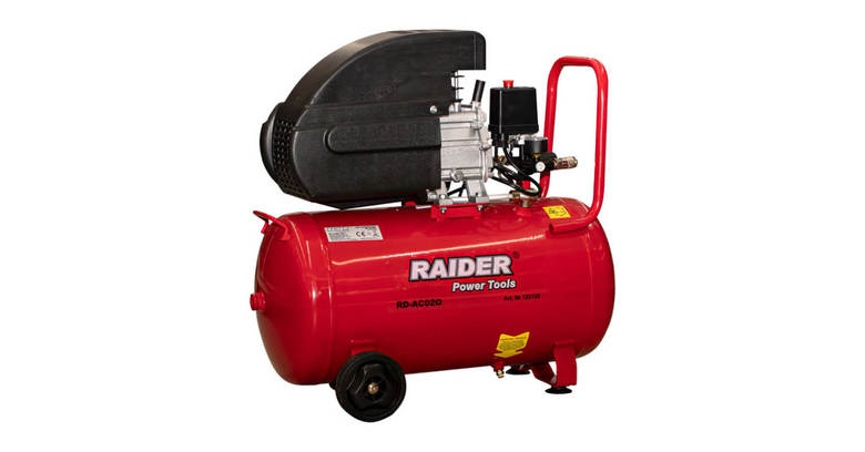Компресор RD-AC02 50л 1.5kW/195/ 110л/мин RAIDER ⋆ MASTERHAUS