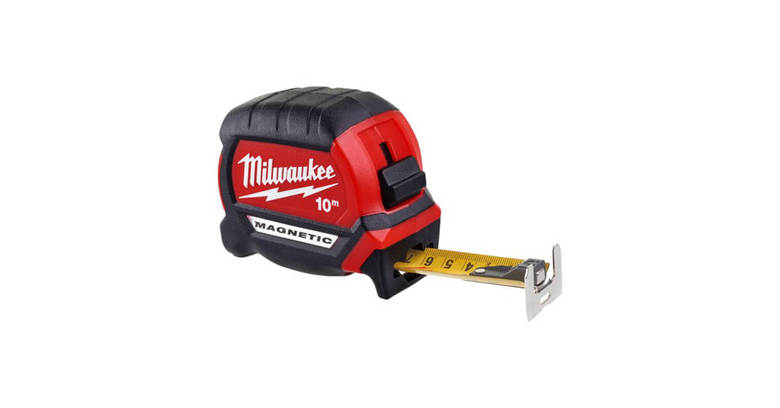 Magnetic tape measure 10m/27mm impact resistant Gen3 double-sided ...