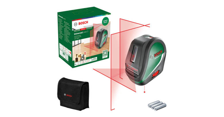 Нивелир лазерен с кръстосани линии UniversalLevel 3 BOSCH ⋆ MASTERHAUS