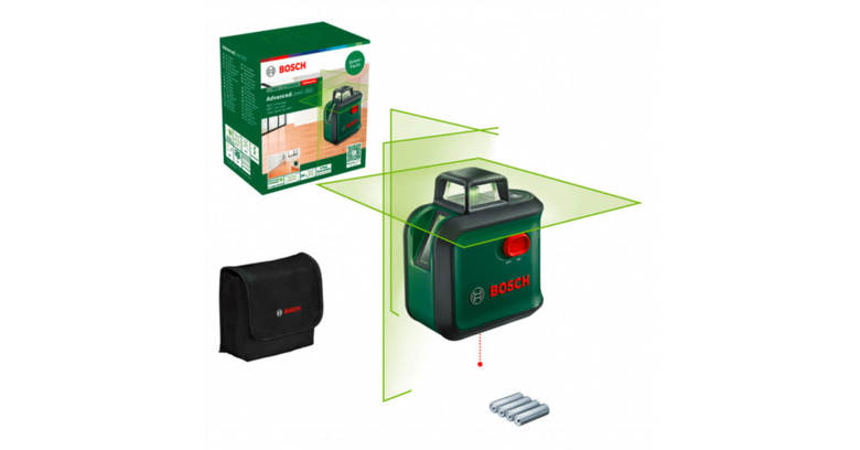 Laser level green beam 360°+2 verticals and tripod AdvancedLevel 360 ...