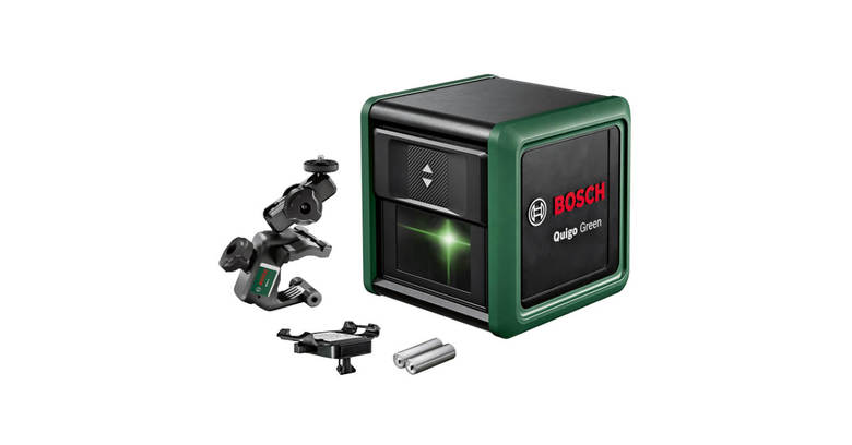 Laser level green beam cross lines Quigo Green BOSCH ⋆ MASTERHAUS