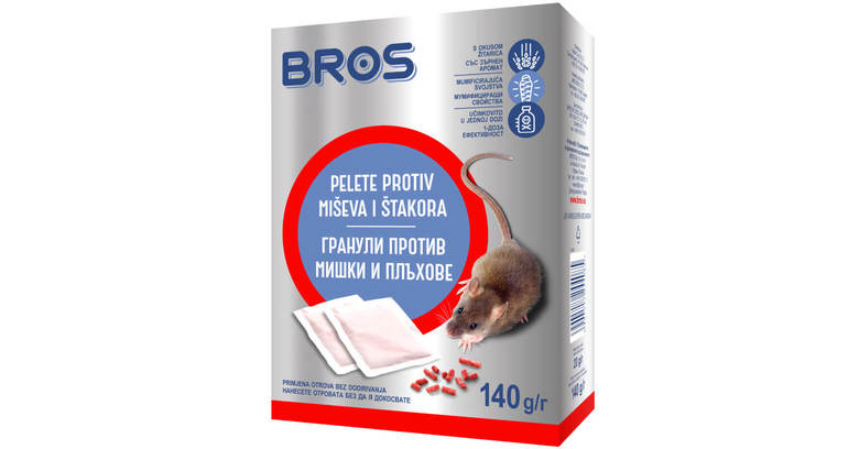 Poison for mice and rats type granules - 140 g ⋆ MASTERHAUS