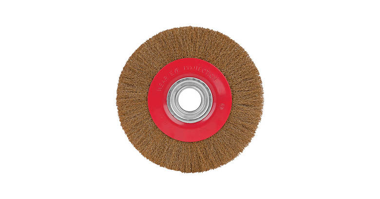 Sanding brush 6 / 150 mm RAIDER brass ⋆ MASTERHAUS