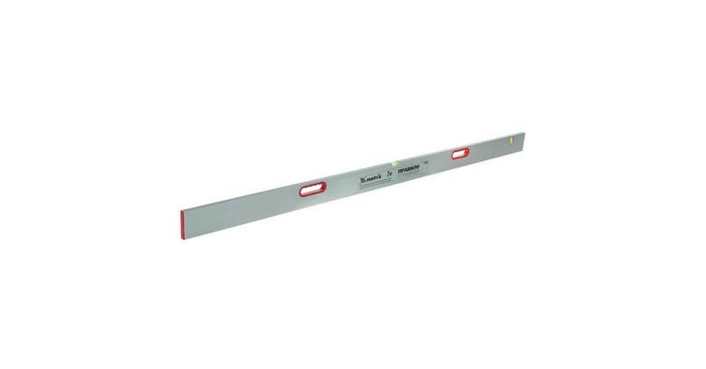 Master with level, aluminum 2.5 m - rectangular with spirit levels and ...