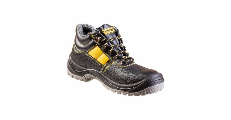 Защитни работни боти с метално бомбе пластина WS3 S3 №41 естествена кожа, водоустойчиви ⋆ MASTERHAUS