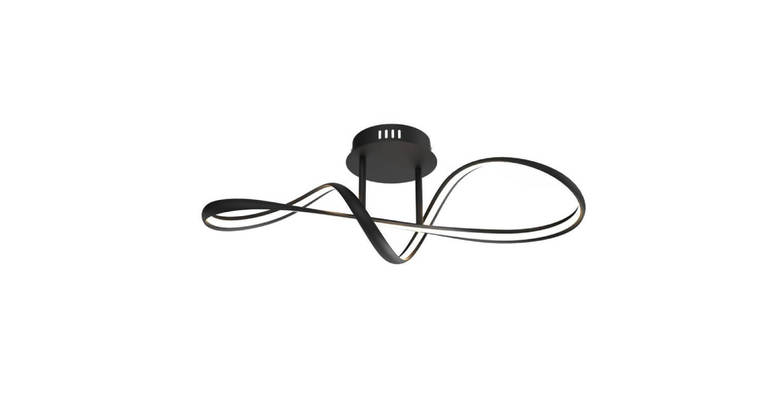 LED ceiling light 36W 1350lm 3000-4000-6000K black ETERNITY LED VIVALUX ...