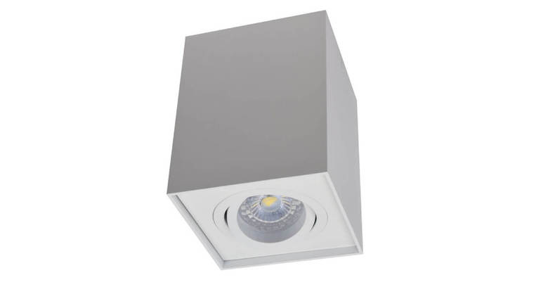 Surface-mounted spotlight 96x96mm GU10 230V IP20, white Braga DL702 WH VIVALUX ⋆ MASTERHAUS