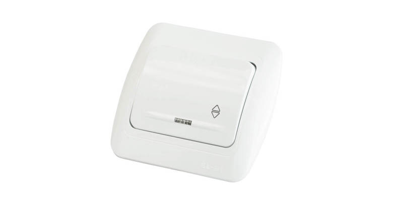 Deviator electric switch illuminated cx6 SI white TUNA EL-BI ⋆ MASTERHAUS