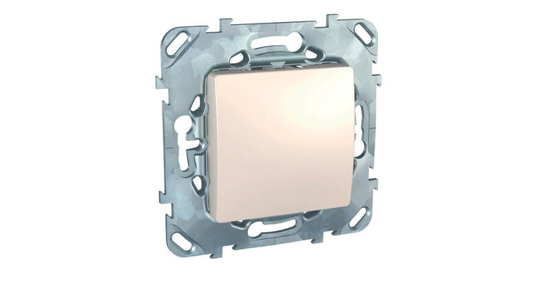 Stair key mechanism without frame, ivory UNICA ⋆ MASTERHAUS