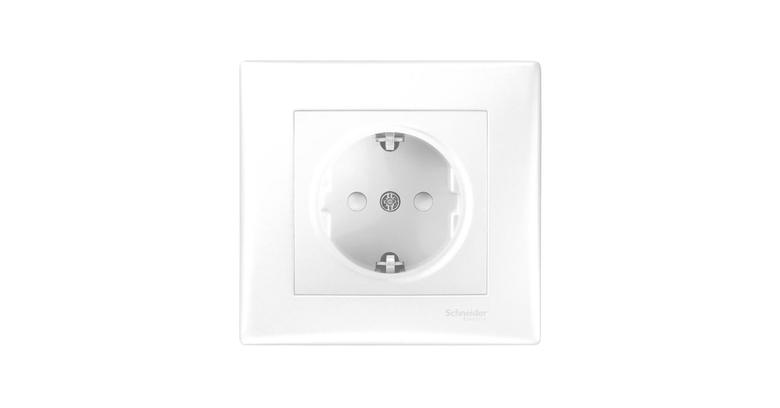 Single socket SEDNA 16A white SCHNEIDER ⋆ MASTERHAUS