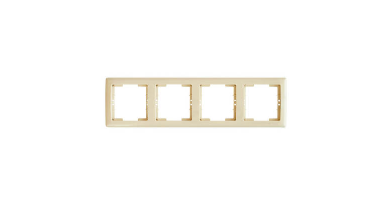 Decorative quadruple frame-module for switches and sockets DARIA ...