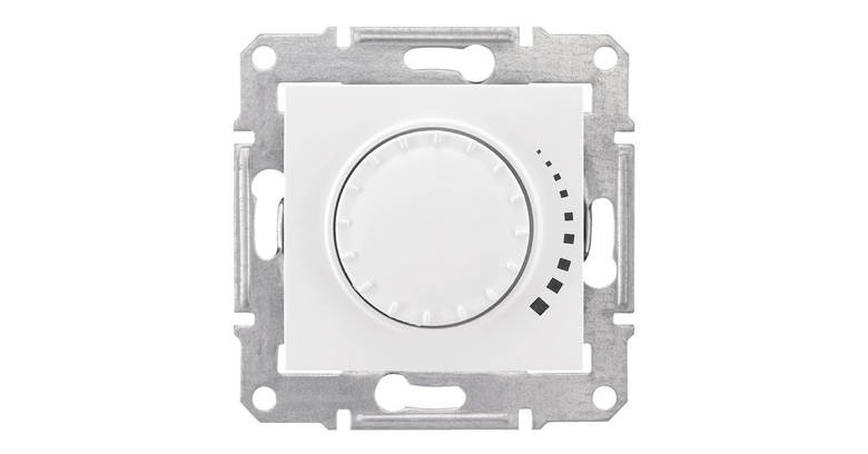 Electric dimmer rotary switch 500W white SEDNA ⋆ MASTERHAUS