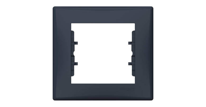 Single frame for switches and sockets graphite SEDNA ⋆ MASTERHAUS