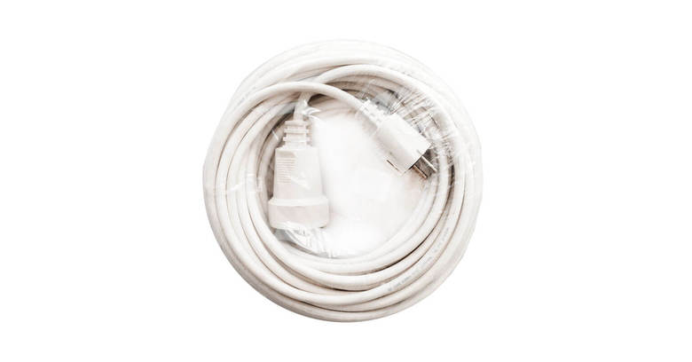 White extension cable 16A, 3m ⋆ MASTERHAUS